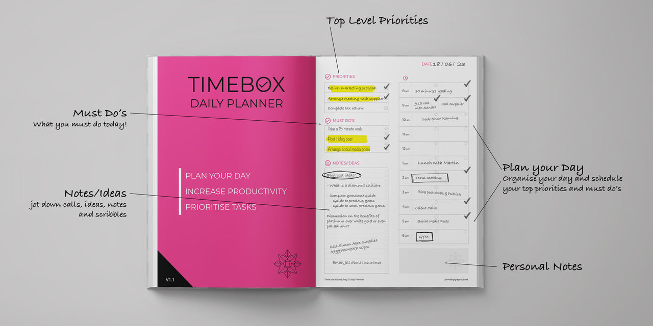 Timebox planning to increase productivity - PDF – JEWELLERY GRAPHICS