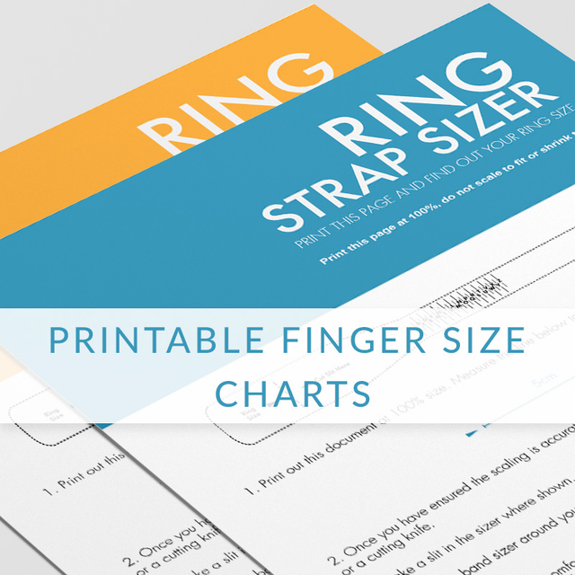 Printable Customer finger sizer for Diamond Jewellery and Wedding Rings ...